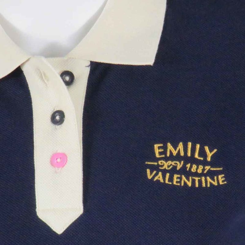 Women’s Rugby Polo Shirt Emily Valentine Vintage Navy - Ellis Rugby