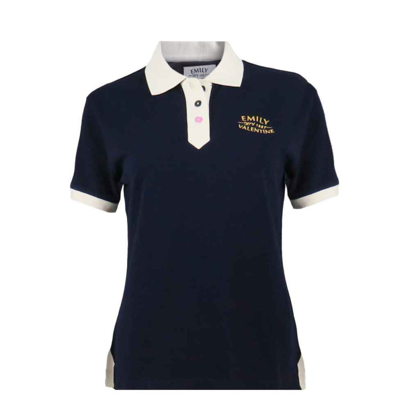Women’s Rugby Polo Shirt Emily Valentine Vintage Navy - Ellis Rugby