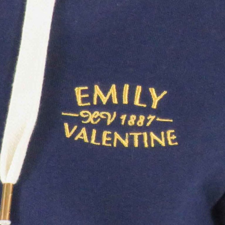 Vintage Women’s Rugby Hoodie Emily Valentine Navy - Ellis Rugby