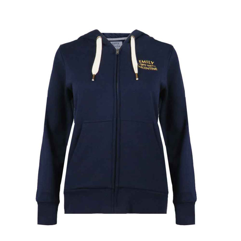 Vintage Women’s Rugby Hoodie Emily Valentine Navy - Ellis Rugby
