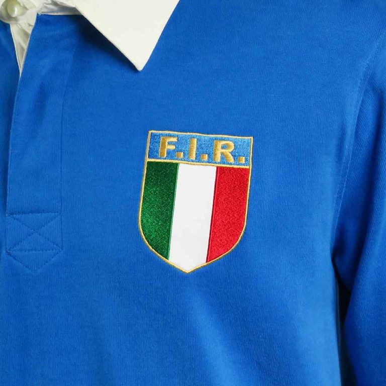 Italy Rugby Union Shirt Vintage Jersey - Ellis Rugby