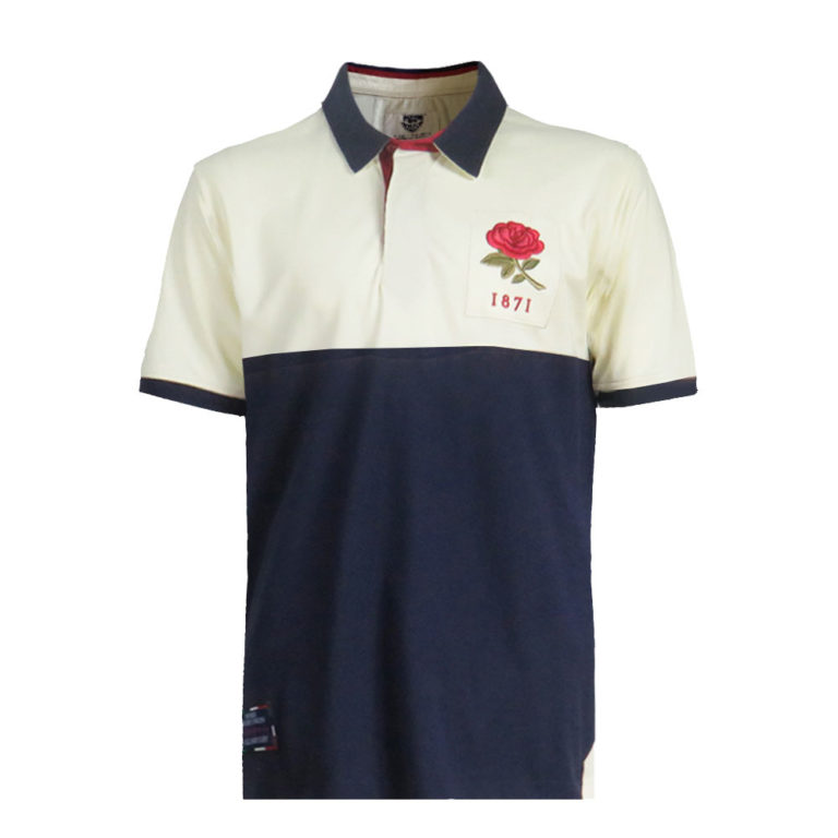 England 1871 Rugby Polo Shirt - Ellis Rugby
