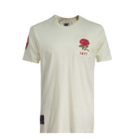 England 1871 Rugby T-Shirt Ecru Vintage Style - Ellis Rugby