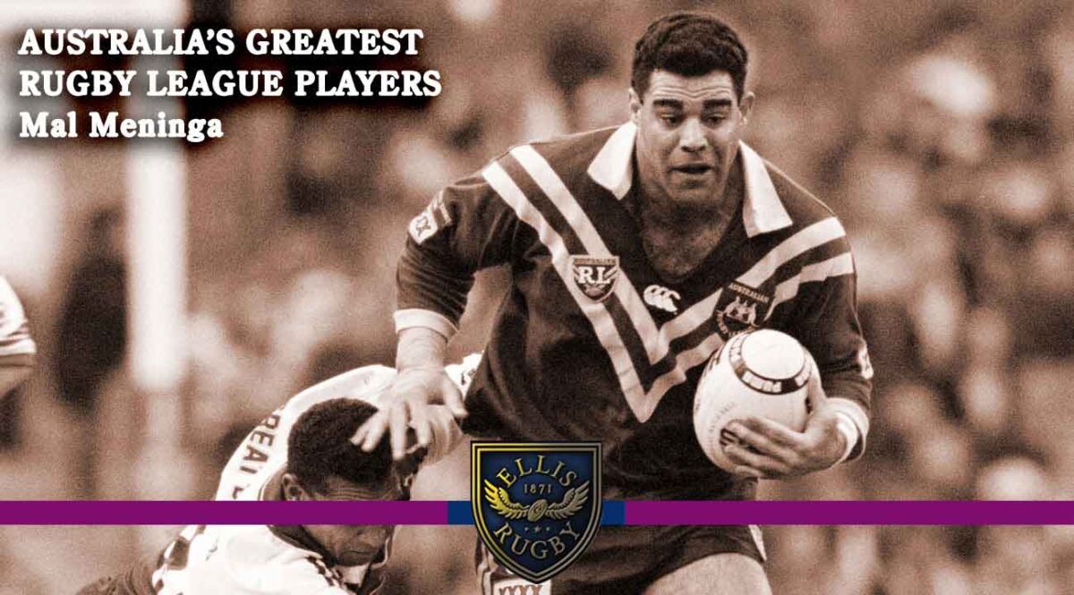 Mal Meninga Australia Rugby League - Ellis Rugby