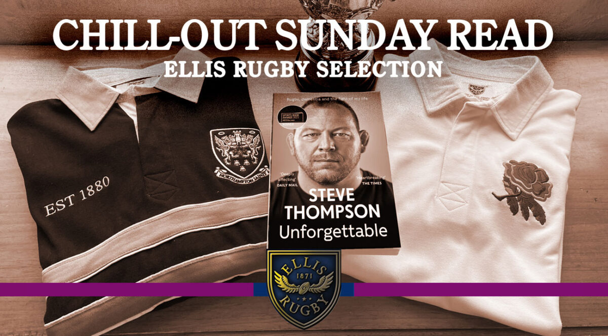 Steve Thompson England Rugby Book - Ellis Rugby