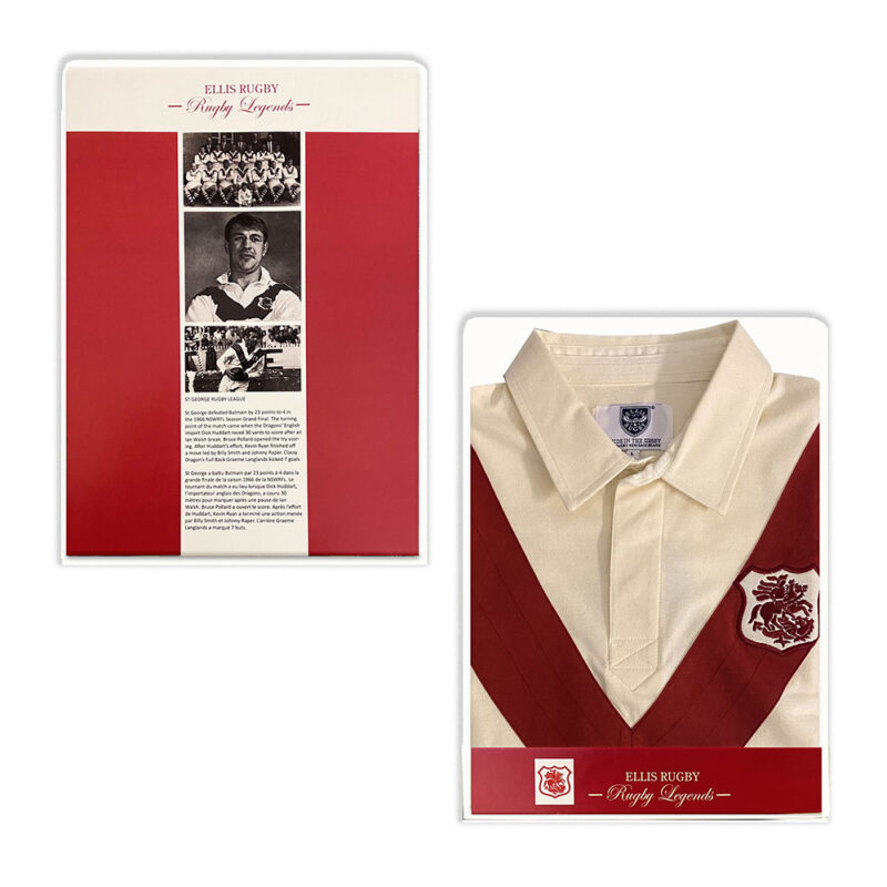 St George Rugby League 1966 Polo Shirt - Ellis Rugby